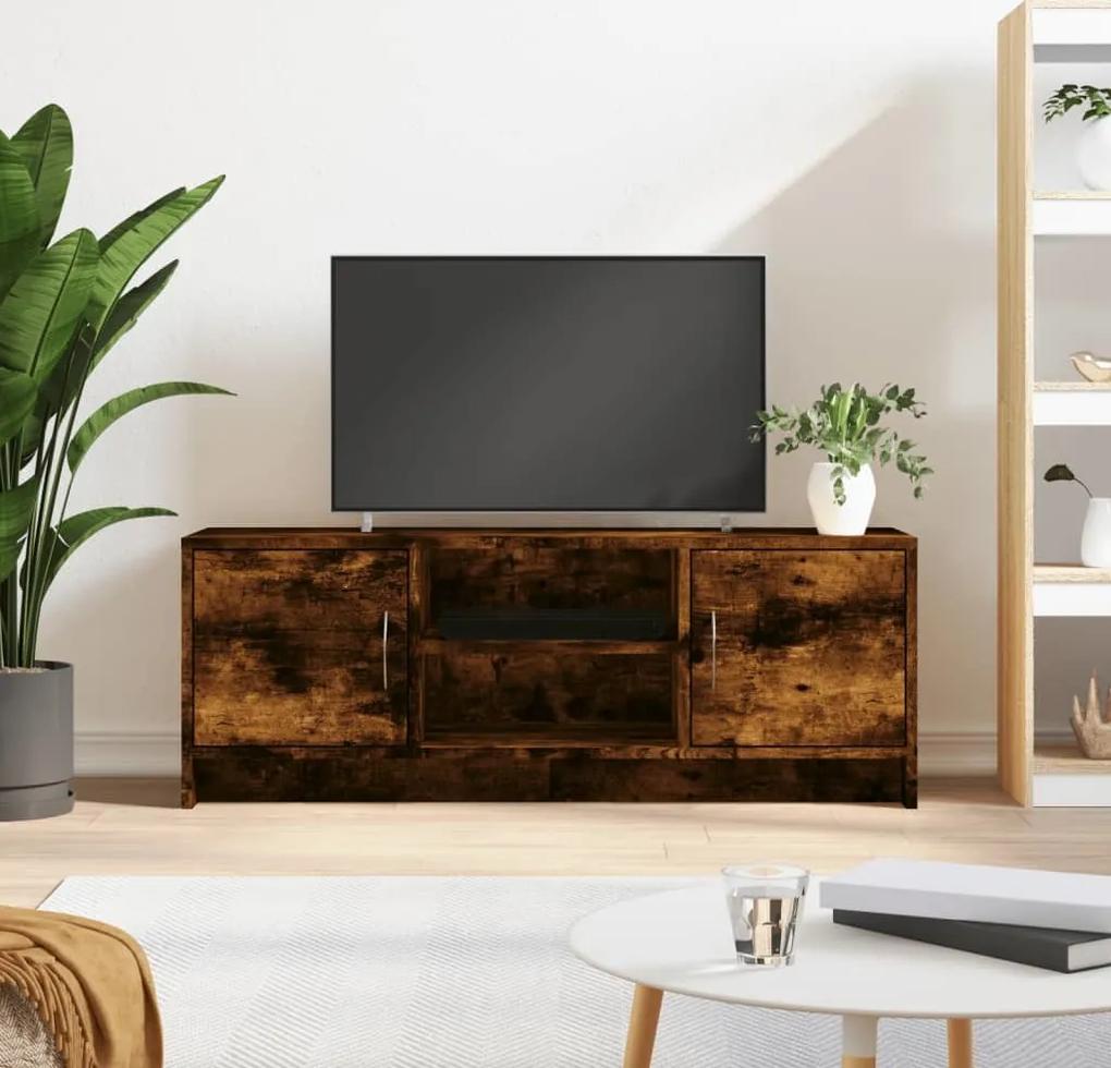 vidaXL TV skříňka 102x30x37,5 cm kompozitní dřevo [823256] Barva: bílá s vysokým leskem