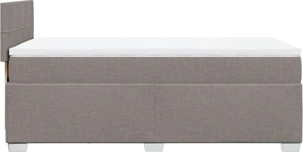 Box spring postel s matrací taupe 100 x 200 cm textil 3285803