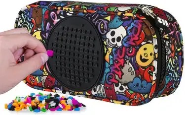 PIXIE CREW studentský penál Grafitti malý panel / od 6 let