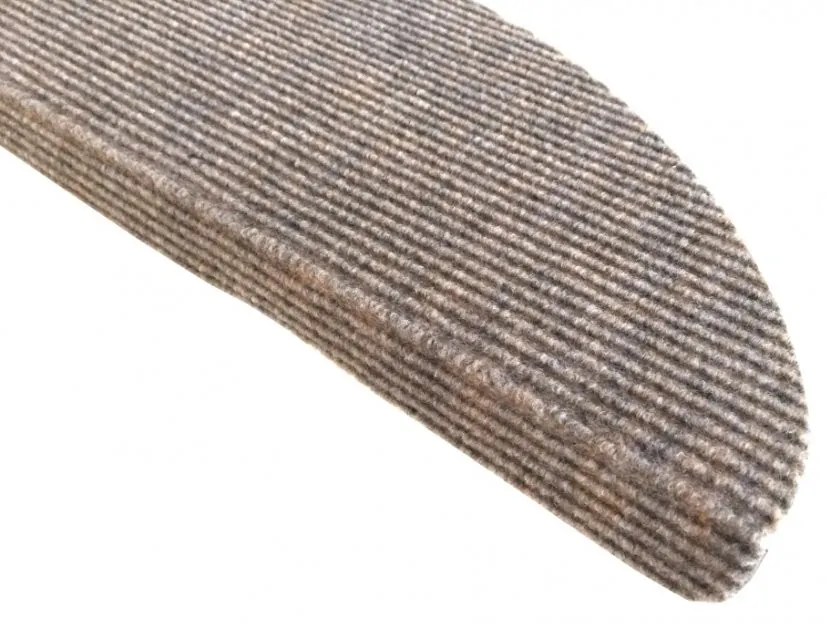 Vopi Nášlapy na schody Quick step béžový půlkruh, samolepící - 24x65 půlkruh (rozměr včetně ohybu)