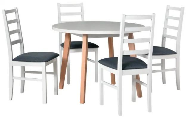 Drewmix jídelní židle NILO 8 + doprava zdarma dřevo: ořech světlý, potahový materiál: látka