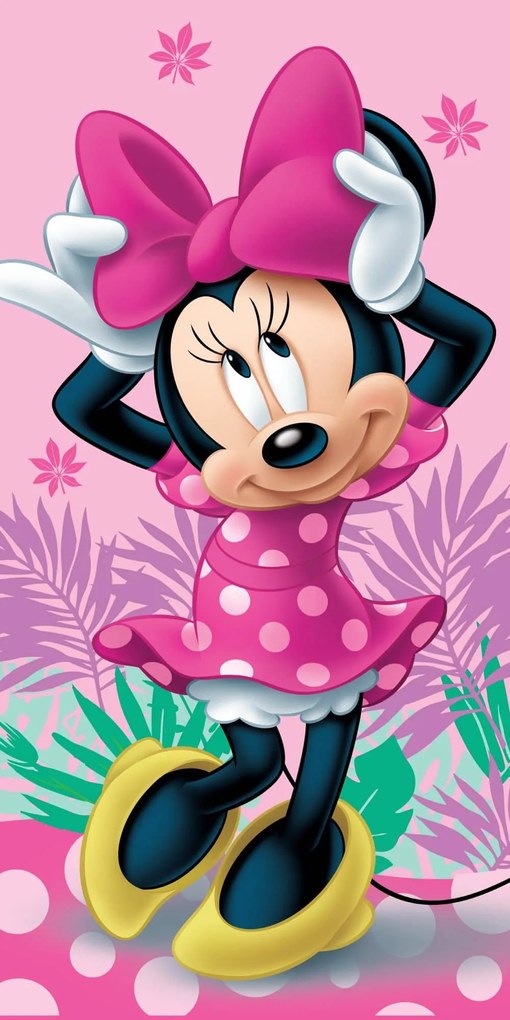 Jerry Fabrics Dětská osuška MINNIE - růžová 2 70x140 cm