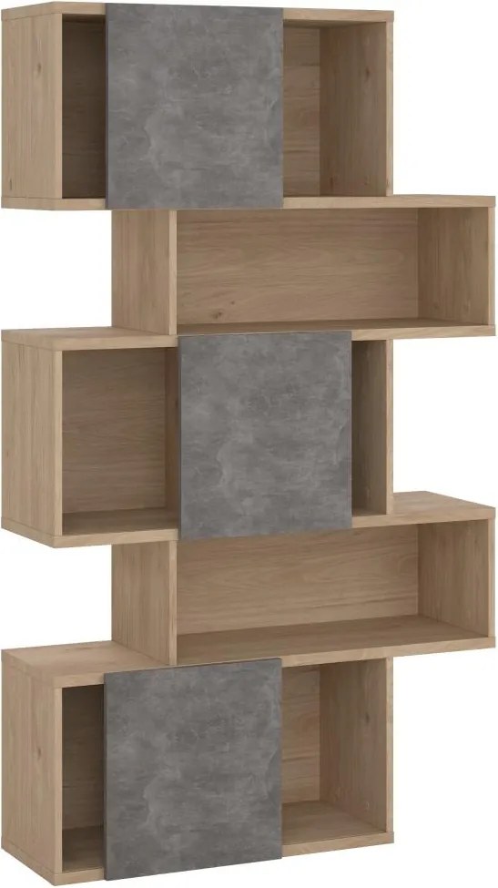 FALCO Knihovna Penta 738 jackson hickory/beton