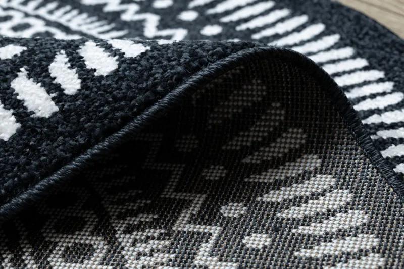 Dywany Łuszczów Kusový koberec Napkin black kruh Rozměry koberců: 160x160 (průměr) kruh