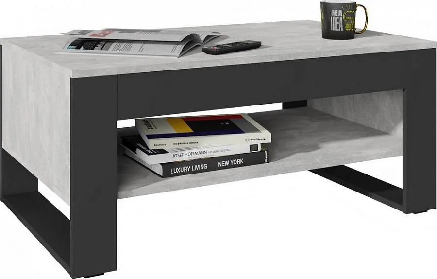 Casarredo - Komfort nábytek Konferenční stolek NORCO, bílá/černá