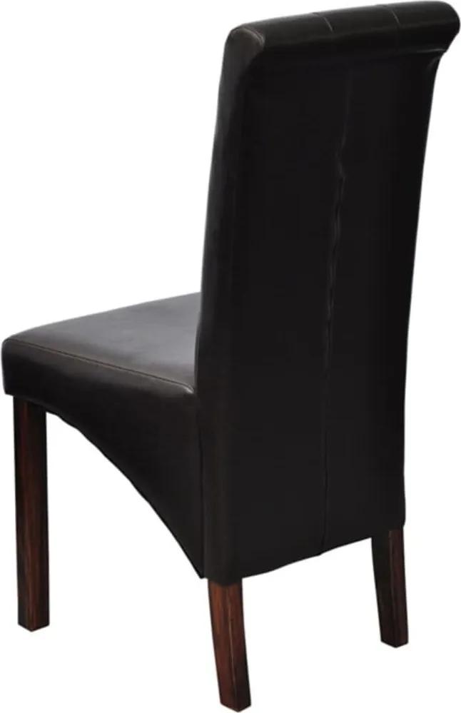 vidaXL Jídelní židle 4 ks umělá kůže [160319] Barva: Bílá