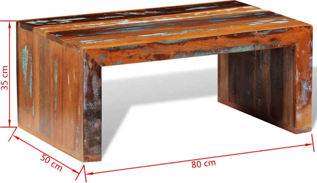vidaXL Konferenční stolek recyklované dřevo [242121]