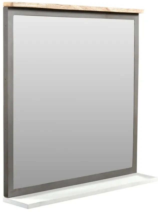 furniture-nabytek.cz - Masivní koupelnové zrcadlo Pineford, lakované, vícebarevné – 71×13×67 cm