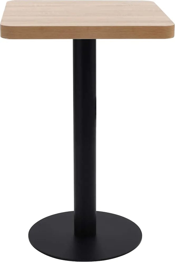 Bistro stolek světle hnědý 50 x 50 cm MDF 286427