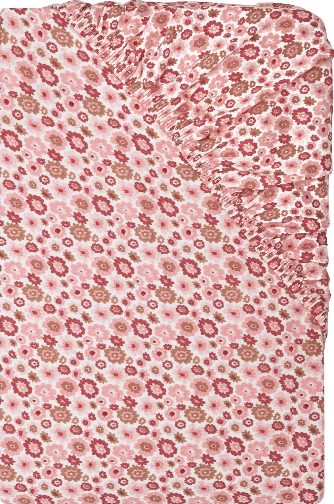 Livarno® Žerzejové napínací prostěradlo, 140–160 x 200 cm (květiny)