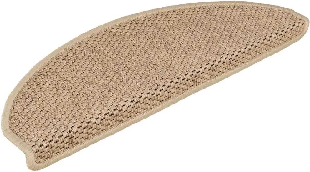 Samolepicí rohože na schody Sisal-Look 30 ks 65x21x4 cm Písek 3365879