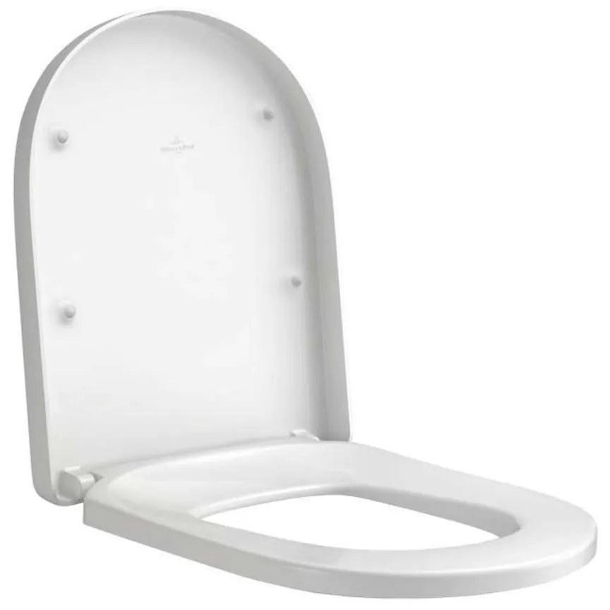 Villeroy & Boch Subway 2.0 - WC sedátko Comfort, SoftClosing, alpská bílá 8M34S101
