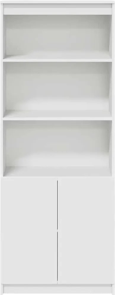 Skříň highboard bílá 70 x 35 x 180 cm kompozitní dřevo 3328471