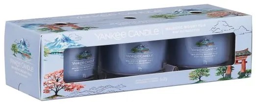 Yankee Candle Sada Votivní svíčky ve skle Majestic Mount Fuji, 3 x 37 g