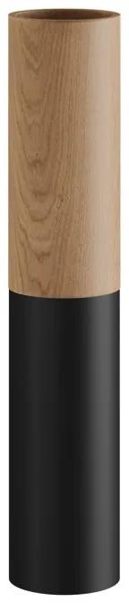 creative cables Tub-e14, dřevěné a kovové válcové bodové stínidlo s E14 objímkou s kroužky Barva komponentu: Neutrální-matná bronz