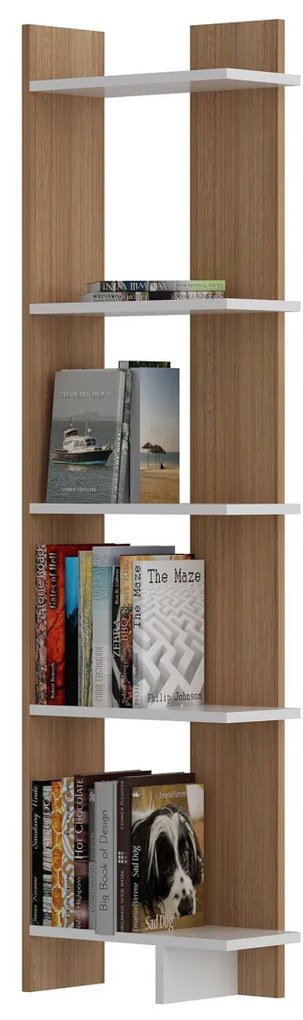 Knihovna Als Teak White