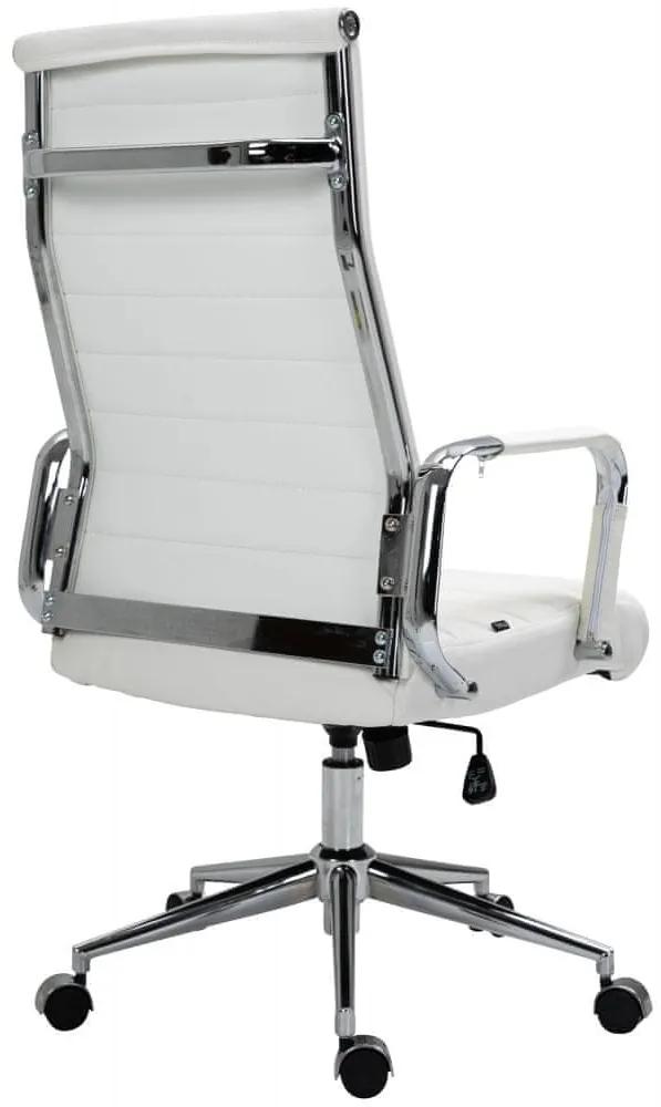 Bhm germany Kancelářská židle Kolumbus, pravá kůže, bílá