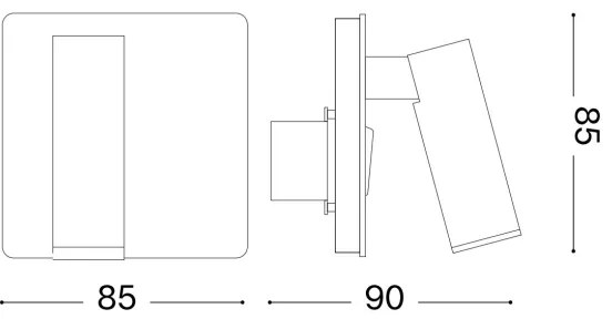 Ideal Lux - LED Nástěnné bodové svítidlo LITE LED/3W/230V CRI 90 bílá