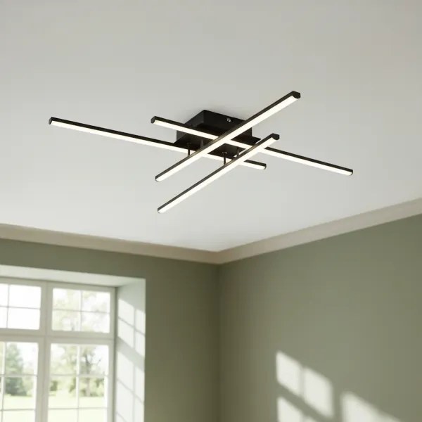 Brilagi - LED Stropní svítidlo STRIPES LED/37W/230V černá