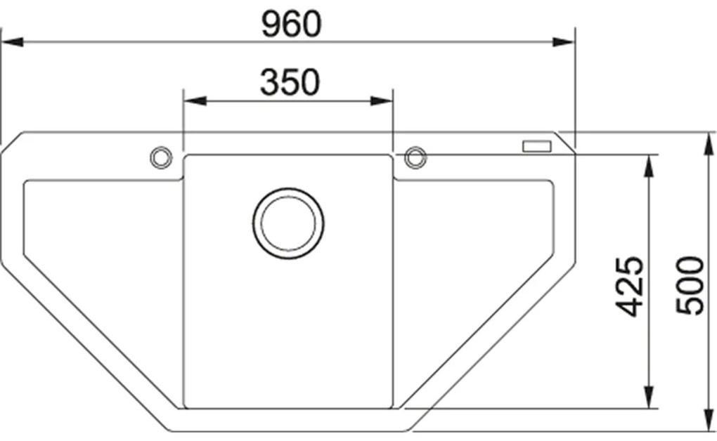 Granitový dřez Franke MRG 612 E Bílá-led