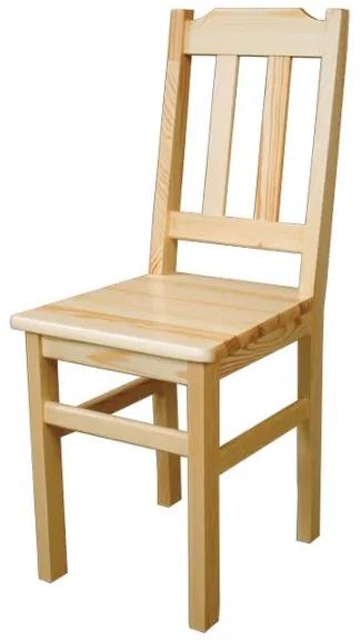 Dřevěná jídelní židle KT103, borovice (Barva dřeva: Šedá)