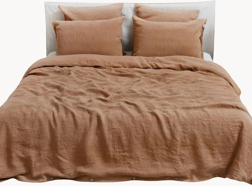 Sada lněného povlečení Camel, 2 díly