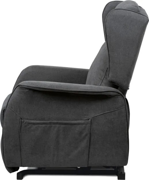 Polohovací křeslo šedé, elektrické TV-1190 GREY2
