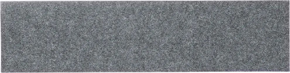 Schodové rohože samolepicí 15 ks 76 x 20 cm světle šedé obdélníkové 326927