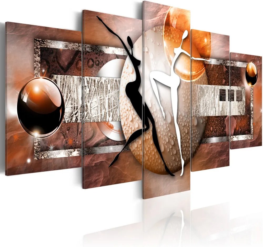 Obraz na plátně Bimago - Dance of elements: earth 200x100 cm