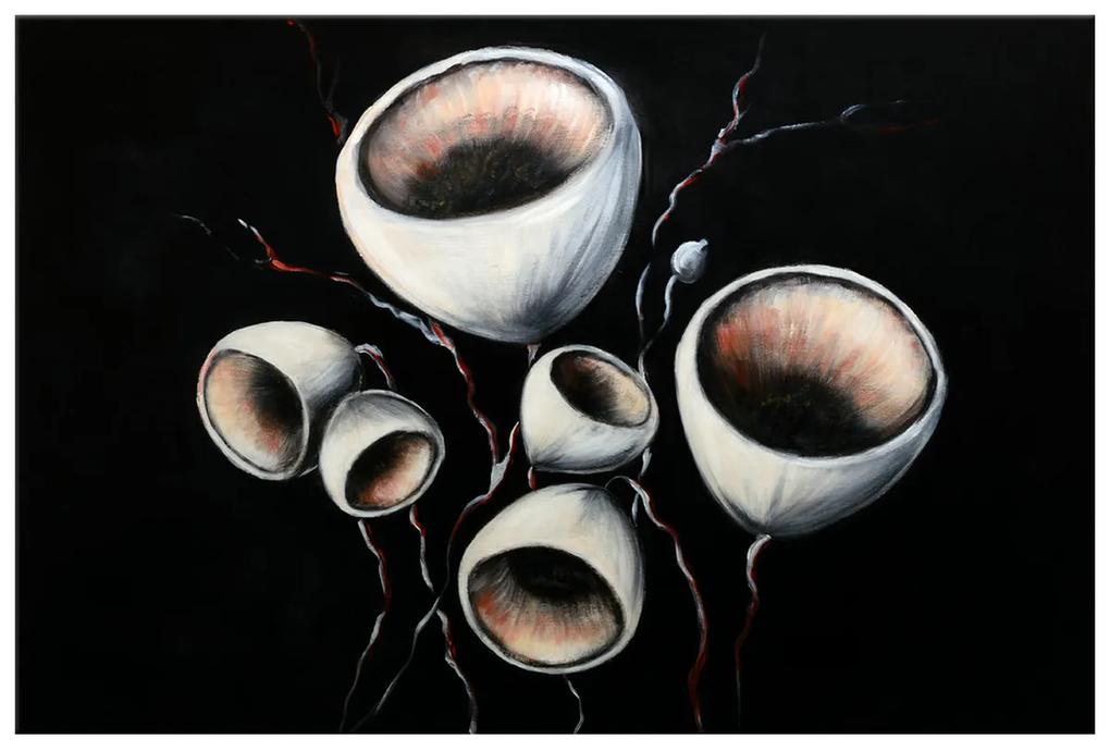 Gario Ručně malovaný obraz Otevřené makovice Rozměry: 120 x 80 cm