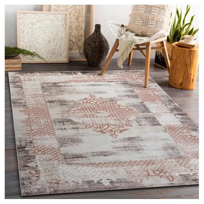 Kusový koberec Abi růžový 200x290cm