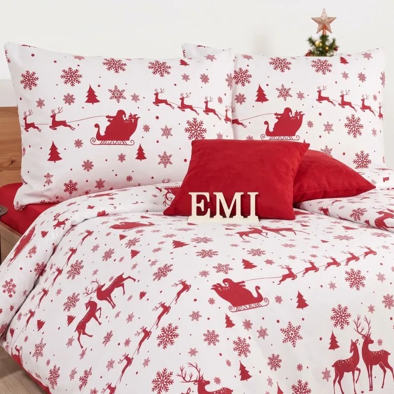 Flanelové povlečení Santa Claus EMI