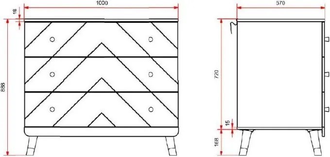 Bílá dětská komoda s přebalovacím pultem 100x100x74 cm Billy – Vipack