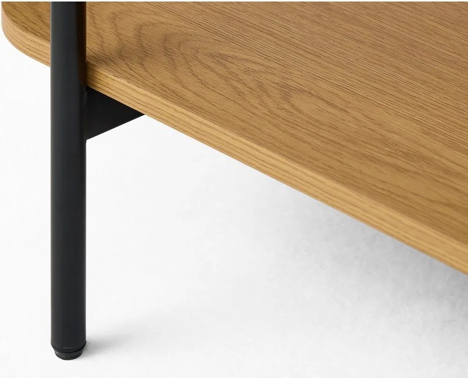 Konferenční stolek se skleněnou deskou v přírodní barvě 60x120 cm Hassel – Unique Furniture