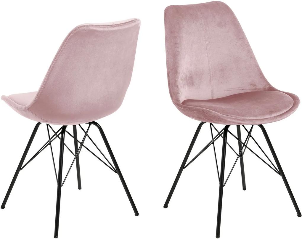 ACTONA Sada 2 ks − Židle Eris růžová 85.5 × 48.5 × 54 cm