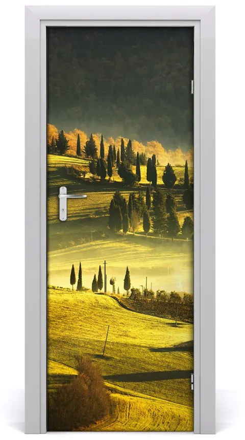 Fototapeta samolepící dveře vesnice 85x205 cm