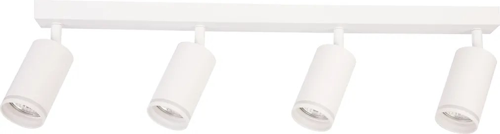 Bodové svítidlo Pipe Ring, 4x bílé kovové stínítko, w