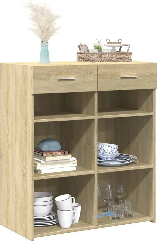 Příborník dub sonoma 80 x 42,5 x 93 cm kompozitní dřevo 3281478