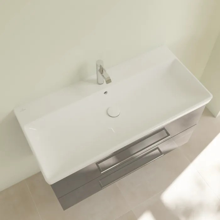 VILLEROY & BOCH Villeroy &amp; Boch AVENTO - Umyvadlo, 1000x470x180 mm, s přepadem, bílá alpin 4156A501