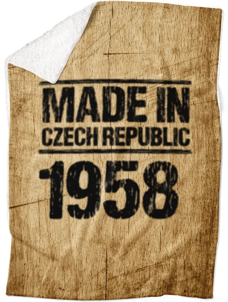 Deka Made In (rok: 1958, Podšití beránkem: ANO)