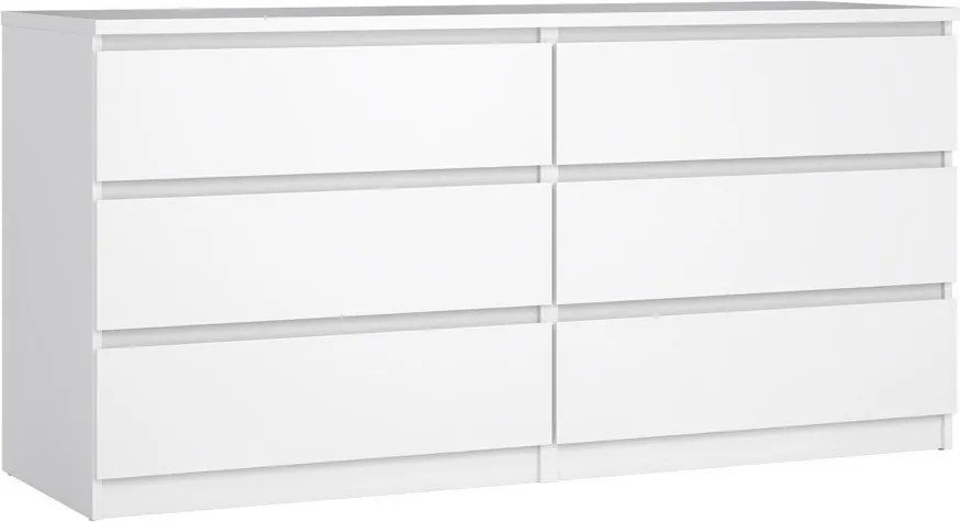 Bílá komoda 154x76x50 cm Naia – Tvilum