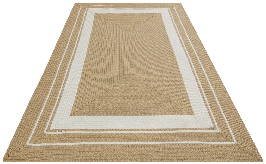 Hanse Home, Kusový koberec Braided 105556 Creme Beige – na ven i na doma, 120x170, béžová, chodba / předsíň