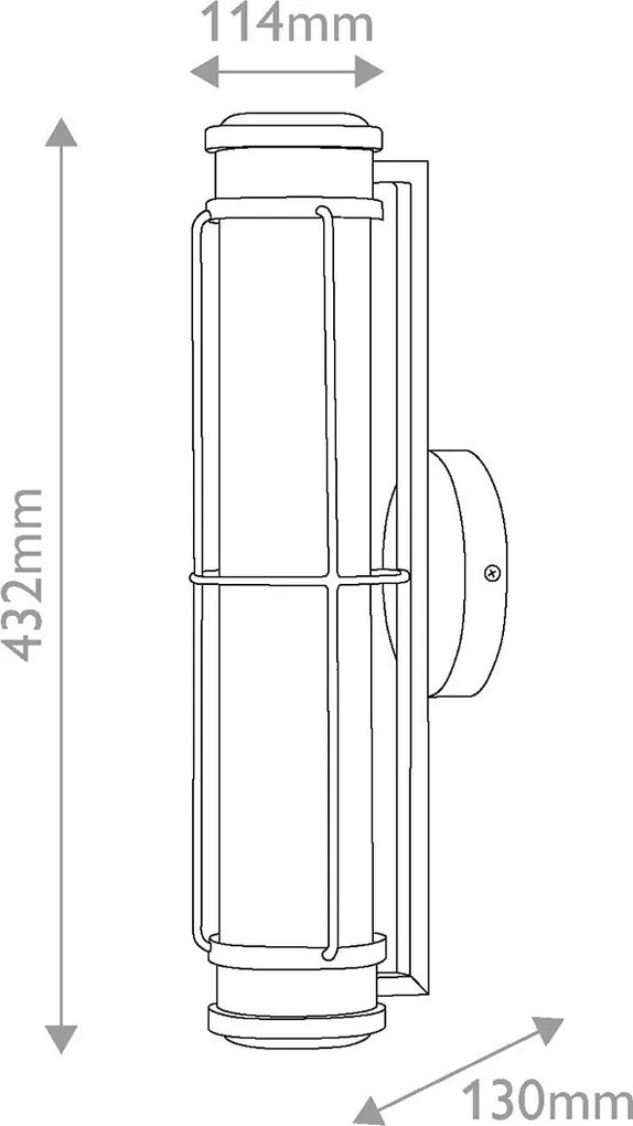 Elstead SAYLOR S černé světlo do koupelny 43 cm LED 19W 912 lm IP44