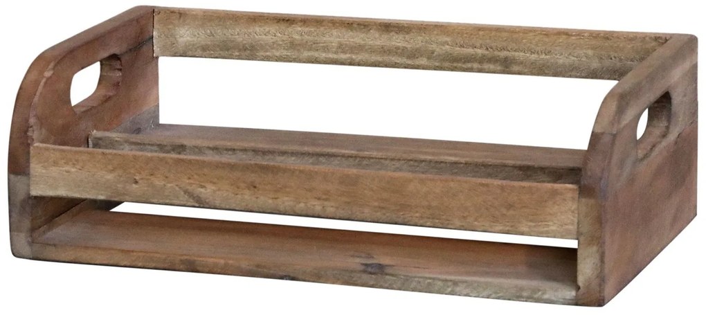 Dekorační dřevěný box s uchy Grimaud Unit - 33*20*10 cm