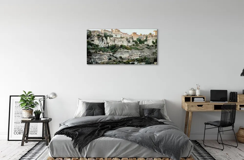 Obrazy na plátně Španělsko Obec stromy 100x50 cm
