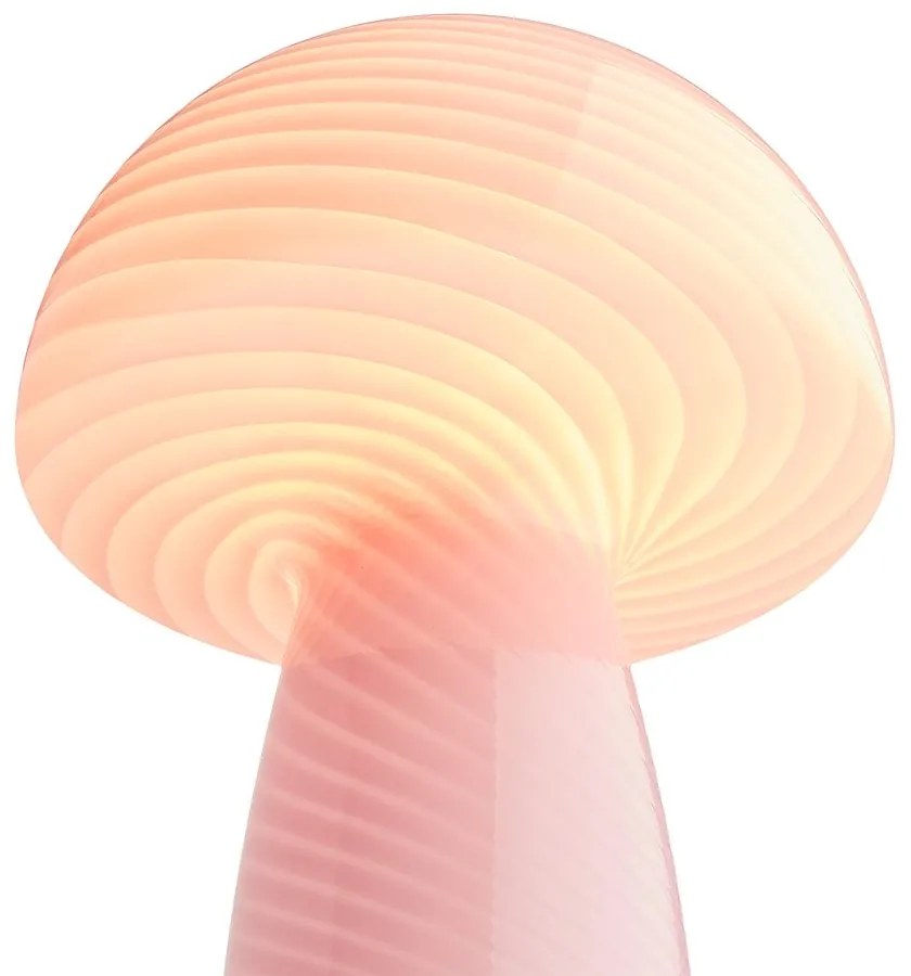 FUNGI TOWN Stolní lampa - sv. růžová
