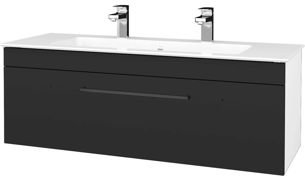 Dřevojas Koupelnová skříň ASTON SZZ 120 Varianta: N01 Bílá lesk / Úchytka T02 / M01 Bílá mat