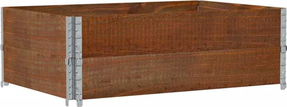 Zahradní truhlík hnědý 120 x 80 cm masivní borové dřevo 3295386