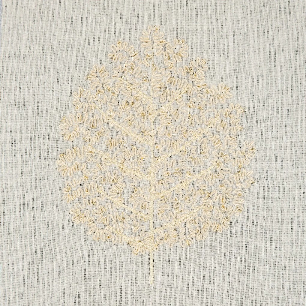ZÁCLONA NA KROUŽCÍCH SABINA 140X250 CM LISTY