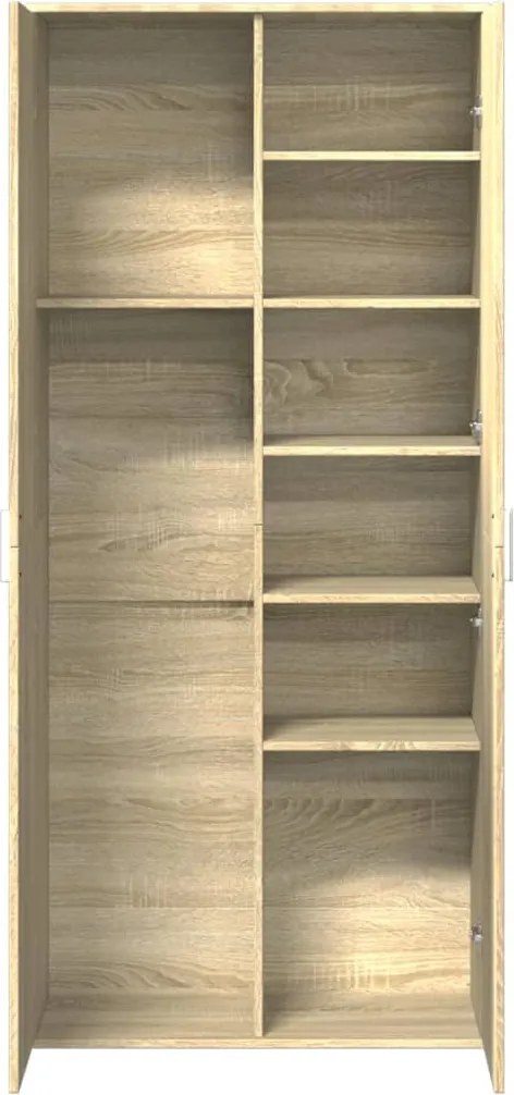 Skříň highboard dub sonoma 80 x 35 x 180 cm kompozitní dřevo 3276653